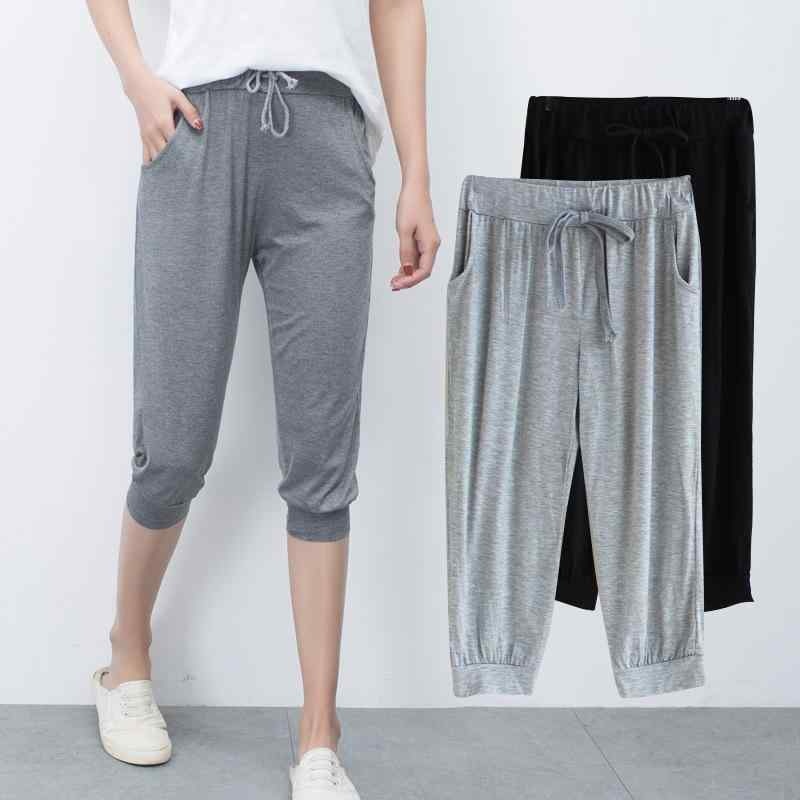 ・スタイル: カジュアル・カテゴリ: 休闲裤・主な素材: モダール71-80%・スタイルタイプ: 都市休闲・服装スタイル: 韩版・款式: ハレンパンツ・パンツ型: ワイドタイプ・パンツ丈: 七分丈・ウエスト: ハイウエスト・厚さ: 薄手・カ...