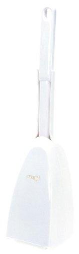 オーエ セリウム トイレケースブラシ付き アイボリーサイズ:約420×95×112mm本体重量:約234g材質:柄/ポリプロピレン、頭/ナイロン不織布(研磨微粒子入)、ポリエステル、ケース/ポリプロピレン原産国:中国