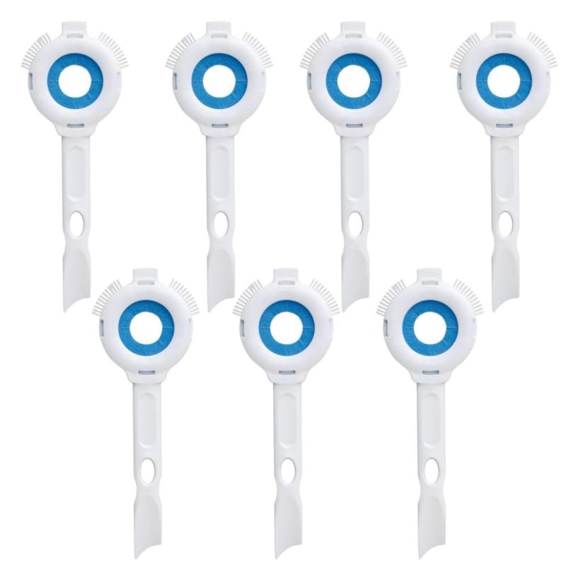 【7本セット】使い捨てトイレブラシ 衛生的 コンパクト収納 替えブラシ トイレクリーナー 汚れ・黄ばみ対策」【衛生的な使い切りタイプ】使用後はそのまま捨てられるので、雑菌が残らずいつでも清潔。【強力クリーニング】特殊ブラシと洗浄成分で、便器...