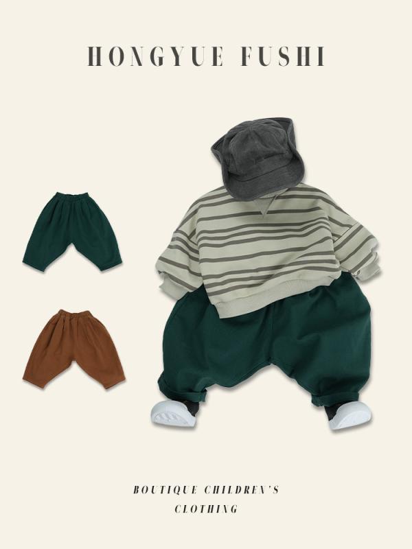 ・カテゴリ: 童裤・スタイル: 休闲裤・主な素材: 綿100%・柄: 純色・カラー展開: 墨緑、ブラウンオレンジ・サイズ展開: 80、90、100、110、120、130・対象年齢: 1〜3歳・対象身長: 80〜100cm・パンツ丈: ロン...