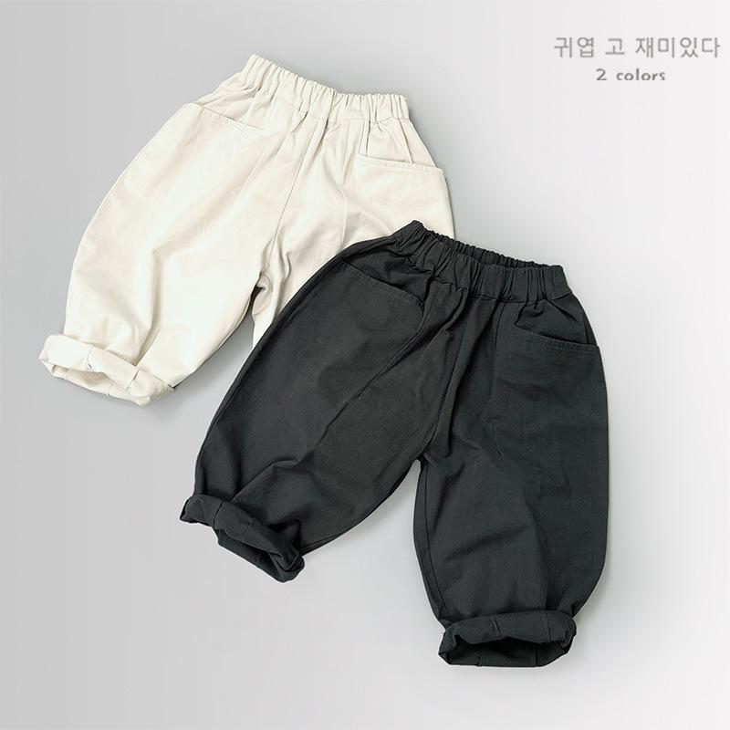 ・スタイル: 韓国版・主な素材: 綿・主面料成分: 兔毛95%・パンツ丈: ロング・カテゴリ: 童裤・スタイル: 灯笼裤・柄: 無地・要素: 田園・ウエスト: ミッドライズ・カラー展開: 杏色、深灰色・サイズ展開: 80、90、100、11...