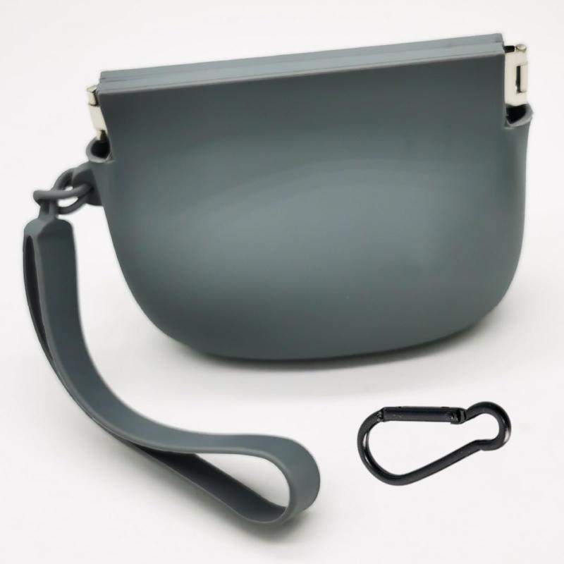 Bule Maple 携帯ゴミ箱 携帯ごみ入れポーチ トラッシュポーチ シリコン👌多用途で便利: 使用済みティッシュ、お菓子の包み、細かいゴミを簡単に処理できるので、子育て中のママや釣り人に最適です。家の中やアウトドアでも使...