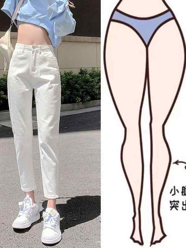・カテゴリ: 牛仔裤・スタイル: 気質通勤、韓系風・主な素材: 綿70-80%・デザイン: ハーレムパンツ・丈: 九分、フルレングス・ウエスト: 高腰・流行要素: ポケット・カラー展開: ホワイト九分加绒、ブラック九分加绒、ベージュ九分加绒...