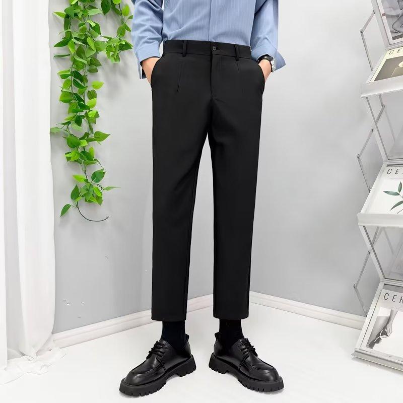 ・スタイル: ビジネス紳士・パンツタイプ: ストレート・素材名: 化繊混紡・主素材成分: ポリエステル・適用シーン: 宴会・カラー展開: ブラック、ダークグレー、カーキ、キャメル・サイズ展開: 28,29,30,31,32,33,34,36...
