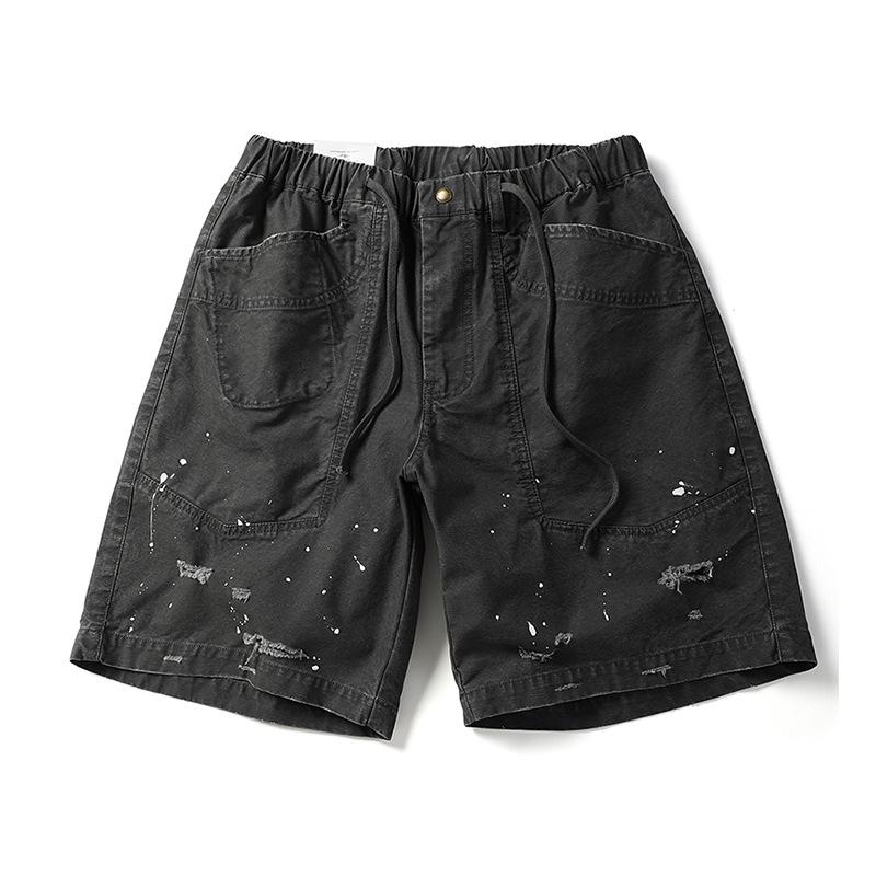 ・主な素材: 綿100%・カラー展開: 深灰色、深棕色、軍緑色・サイズ展開: M、L、XL、XXL、XXXL・スタイル: 街頭・パンツ丈: 5分丈・パンツ型: 直筒型・伸縮性: 無弾性