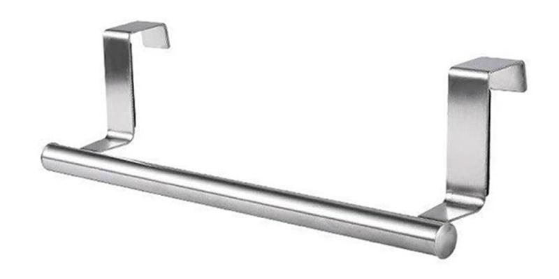 タオル掛け タオルハンガー キッチン シンク扉 洗面所 ステンレス キッチン下扉 タオルホルダー ふきん掛け ふきんハンガー ふきんホルダー タオル干し タオルバー おしゃれ かわいい キッシルバーの光沢が美しいステンレス製のタオル掛け。 ...