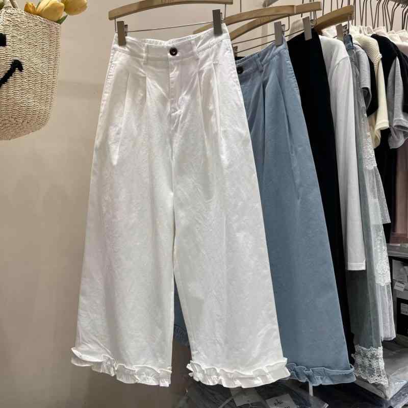 ・カテゴリ: ハーレムパンツ・スタイル: 都市風・主な素材: 綿・パンツ型: ハーレムパンツ・パンツ丈: 9分丈・ウエスト: 高腰・厚さ: 超薄・流行要素: 花辺・カラー展開: ブラック、ホワイト・サイズ展開: S、M、L、XL、2XL、3...