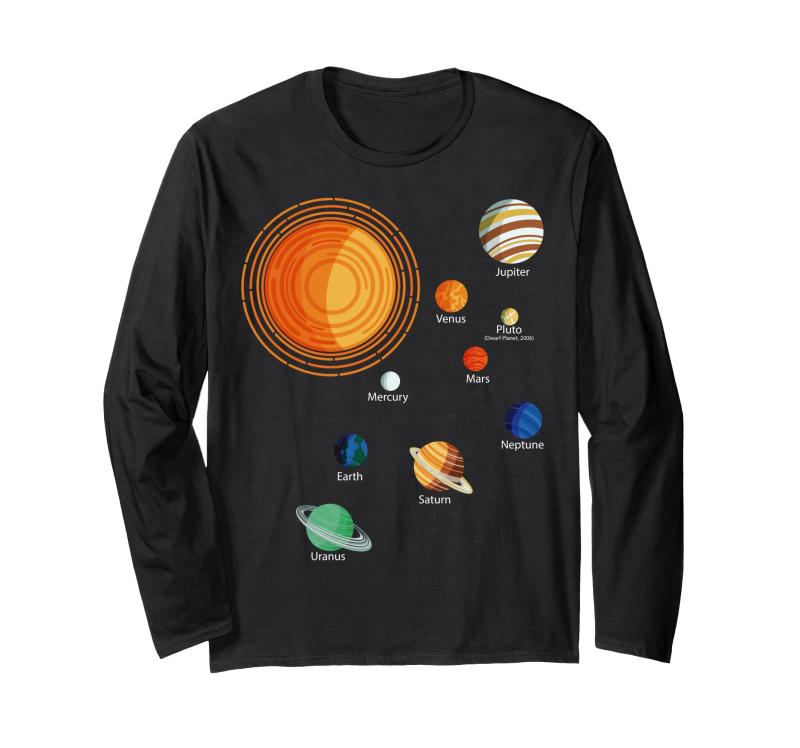 望遠鏡 双眼鏡 天体物理学 惑星 科学 天文学 長袖Tシャツ惑星科学の望遠鏡の双眼鏡天文学のアクセサリーギフト天文学の研究宇宙と天体物理学の教師のために。誕生日プレゼントに最適です。惑星科学の望遠鏡の双眼鏡天文学のアクセサリーギフト天文学の...