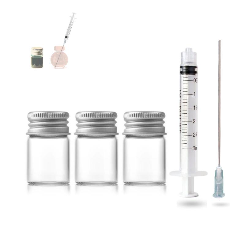 Ark of Alchemy ボトルインク小分けセット🌈小分けに便利なミニボトル：中身が見やすいクリアなガラスの蓋付ミニボトルのセットです。5mLほどの液体を入れて蓋を開けたり、ガラスペンのインクポット代わりに使用した時にイ...