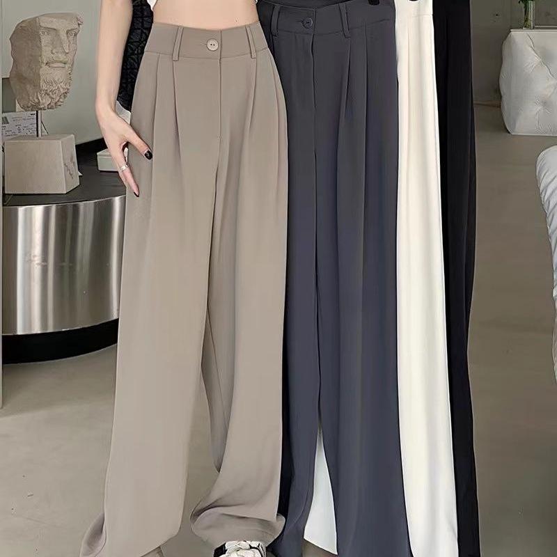 ・主な素材: ポリエステル90-95%・スタイル: 御姐風・カテゴリ: ワイドパンツ・ポケット: あり・丈: ロング・カラー展開: カーキ、ブラック、グレー・サイズ展開: S（47.5kg以内）、M（48-52.5kg）、L（53-59.5...