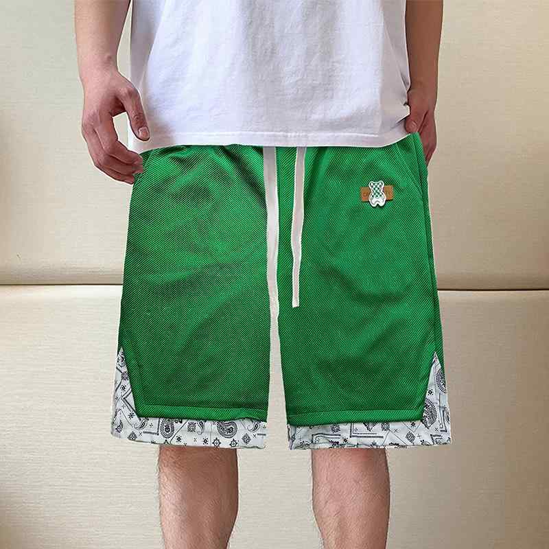 ・主な素材: 綿95%・パンツ丈: 五分丈・パンツスタイル: 宽松・伸縮性: 無・スタイル: ストリート・カラー展開: ブラック、グリーン・サイズ展開: 2XL、3XL、4XL、5XL、6XL、7XL、8XL、9XL、10XL