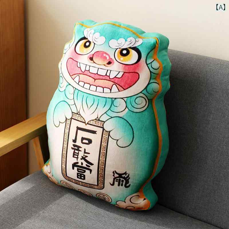・カテゴリ: 抱枕・スタイル: 現代簡約・主な素材: 毛絨・柄: 印花・カラー展開: 石敢当、靠山、好運将至・サイズ展開: 45×35×18cm、50×40×22cm、39×39×6cm・充填物: PP綿/海綿