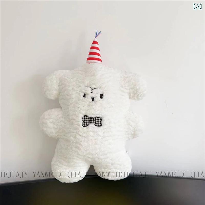 ・カテゴリ: 抱枕・主な素材: 毛绒・柄: 卡通动漫・カラー展開: 小白狗、鳄鱼、棕熊・サイズ展開: 42cm、0.4kg・スタイル: 卡通・織り方: 刺绣、拼接・詰め物: PP棉