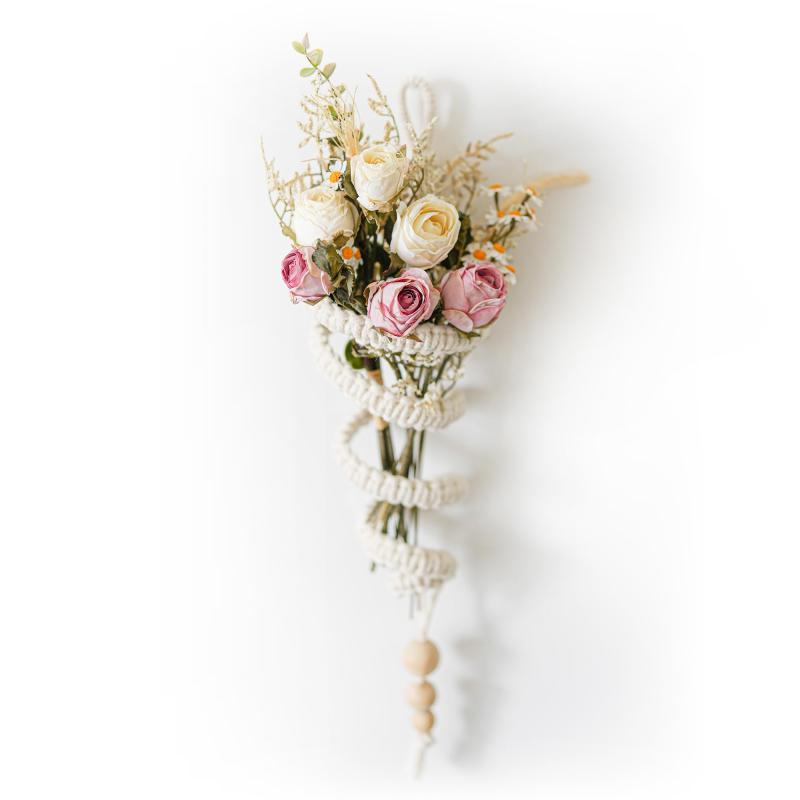 ORANGESCE 造花の花束とボヘミアンスタイルのフラワーベースORANGESCE 造花の花束とボヘミアンスタイルのフラワーベース