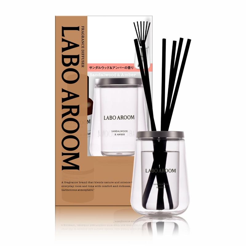 バリエーション組＿LABO AROOM ディフューザ―サンダルウッド＆アンバー_本体／詰め替え