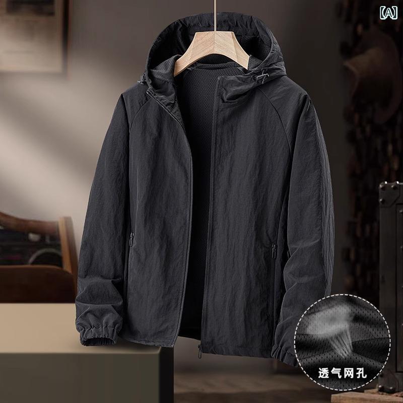 ・カテゴリ: 休闲西服・スタイル: 青春流行・版型: 宽松型・襟元: 拉链・フード: あり・厚み: 薄款・柄: 其他・素材機能: 透气,防水,防风・主な素材: 棉・主素材成分: 腈纶・裏地成分: 腈纶・裏地成分含量: 聚酯纤维・適用シーン:...