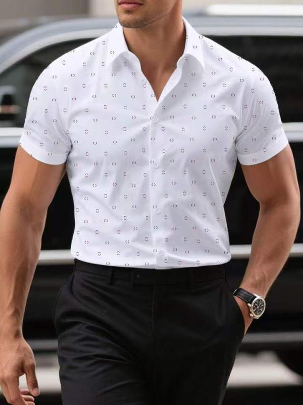 ・スタイル: 休闲・カテゴリ: 衬衫・タイプ: 开衫・フィット: 合体型・カラー: 白色、粉红色、藏青色、浅藍色・サイズ展開: M、L、XL、2XL、3XL・素材: 聚酯纤维（涤纶）91%-95%・機能: 透气、可机洗、吸湿排汗・柄: 碎花...