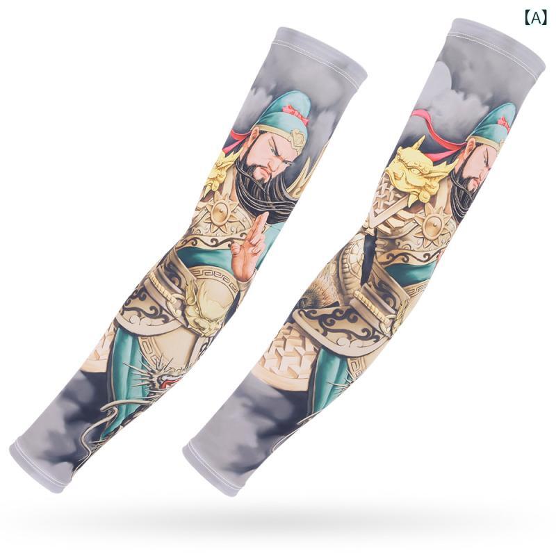・カテゴリ: 袖セット・主な素材: 氨纶/莱卡・適用性別: 中性・柄: 多色・カラー展開: 金身関羽,至尊宝,彩色武聖関羽,楊戬,佛法無辺,彩色趙子龍,彩色美猴王,如来,飛鷹深棕,灰色武聖関羽,藍蓮花鯉魚,空虚公子,灰兜甲骷髂,八卦天使,翅...