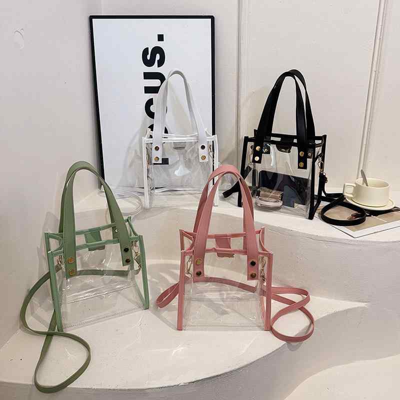 ・カラー展開: 白色、粉红色、浅绿色、黒色・スタイル: 街頭潮流・主な素材: PVC・形状: 小方包、中、縦型方形・人気要素: 車縫線・開閉方式: 磁扣・内部構造: 証件袋・硬度: 中偏軟・肩帶本数: 1本・使用シーン: 日常搭配