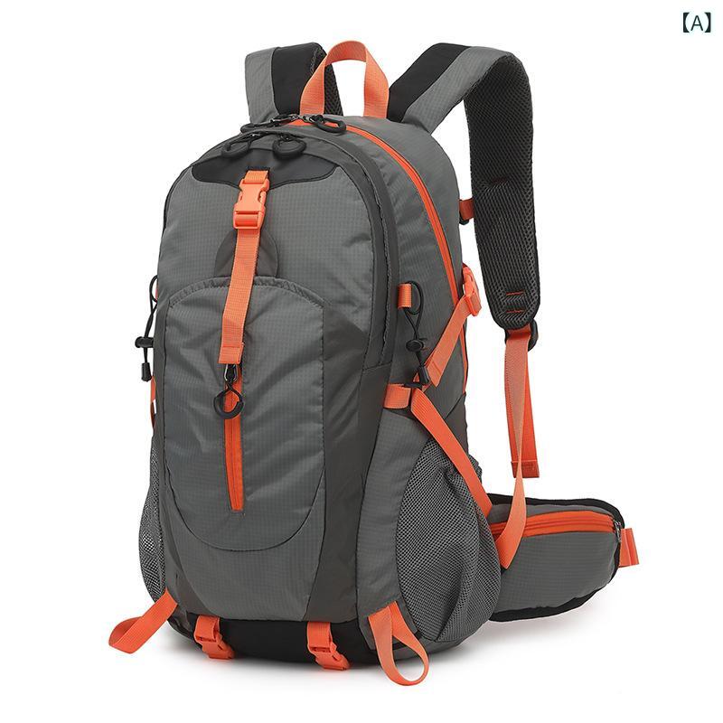 ・容量: 36-55L・機能: 透気・柄: 無地・カラー展開: グレー、ブラック、蛍光グリーン・性別: 男女兼用・スタイル: クロスボーダー風潮・素材: ナイロン・裏地: オックスフォード布・人気要素: ロック留め・背負いシステム: エアパ...