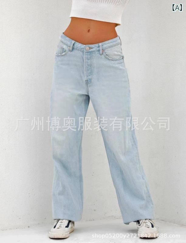 ・カテゴリ: 牛仔裤・スタイル: 通勤風・主な素材: 綿70-80%・スタイル: 高腰・厚み: 中厚・流行要素: 水洗、砂洗・カラー展開: 浅藍色、藍色・サイズ展開: XS、S、M、L、XL、XXL・パンツ丈: ロング・伸縮性: 無弾・パン...