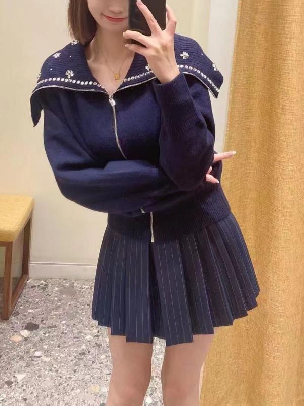 ・カテゴリ: 毛衣・主な素材: 粘膠繊維30-50%・柄: 無地・組み合わせ: 単品・版型: 普通・袖型: 普通袖・ネックライン: ネイビー領・袖丈: 長袖・流行要素: 立体装飾・衣丈: 普通(50cm超65cm以下)・色: 深紺・サイズ展...