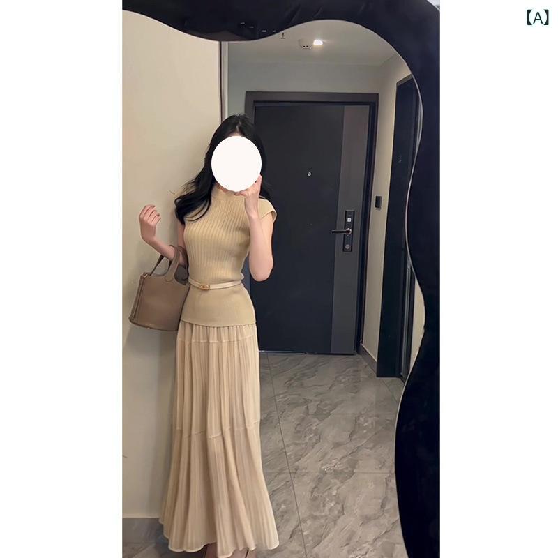 ・スタイル: 文艺复古・カテゴリ: 休闲套装・主な素材: 腈纶・主な素材含有率: 30%（含）-50%（不含）・袖丈: 三分袖・袖タイプ: 常规袖・カラー展開: 上衣,裙子・サイズ展開: S,M,L,XL,2XL・商品タイプ: 裙套装・対象: 女
