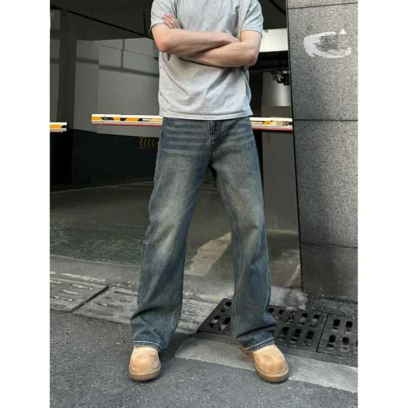 ・スタイル: 港風・スタイル: 直筒・カテゴリ: 牛仔パンツ・対象年齢: 青少年・対象: 男性・対象シーン: レジャー・素材名: 綿・主素材: 綿・レングス: ロング・ウエスト: ミッド・クロージャー: ボタン・厚み: 普通・ストレッチ: ...