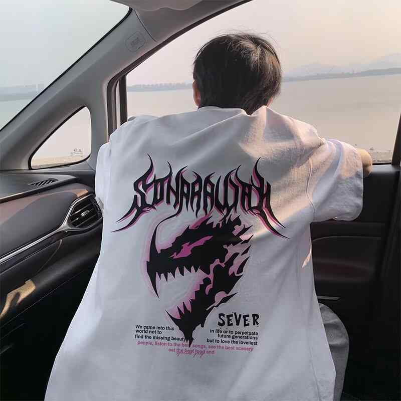 ・カテゴリ: Tシャツ・スタイル: カジュアル・主な素材: 綿100%・袖丈: 短袖・柄: プリント・カラー展開: ブラック、ホワイト、杏色、ワインレッド、ダークグレー、ネイビー、ライトブルー、ピュアホワイト・サイズ展開: M、L、XL、X...