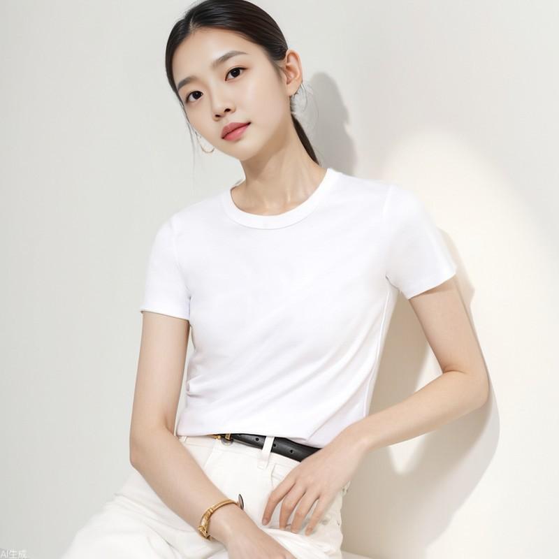 ・カテゴリ: Tシャツ・スタイル: 簡約風、日韓休闲・主な素材: 綿90-95%、ポリエステル30%以下・柄: 無地・ネックライン: クルーネック・袖丈: 短袖・袖型: 通常袖・フィット: 通常・着丈: 普通(50-65cm)・カラー展開:...