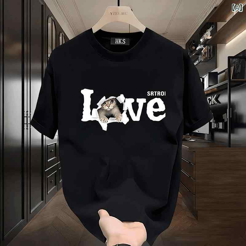 ・カテゴリ: Tシャツ・スタイル: カジュアル・主な素材: 綿100%・袖丈: 短袖・柄: プリント・袖型: 常规・カラー展開: ブラック、ホワイト・サイズ展開: S、M、L、XL、2XL、3XL、4XL、5XL・重量: 180g-250g...