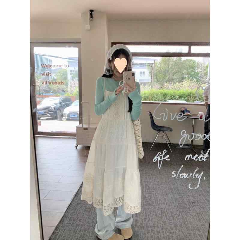 ・カテゴリ: ワンピース・柄: 抽象、印花・スカート丈: ミドル丈・素材: モダール・主素材: モダール繊維・カラー展開: 連衣裙【単品】、打底衫【単品】、連衣裙+打底衫【2点セット】・サイズ展開: S、M、L、XL・スタイル: 気質通勤、...