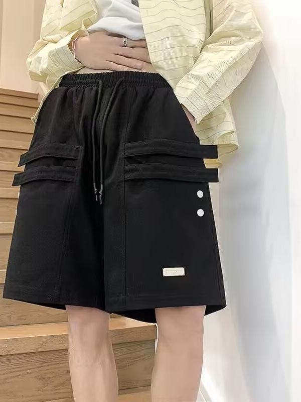 ・主な素材: ポリエステルコットン混紡・主素材含有率: 綿80%・パンツ丈: 膝上丈・スタイル: スポーツ・パンツタイプ: ルーズフィット・伸縮性: やや伸縮・カラー展開: 卡其、ダークブラウン、ブラック・サイズ展開: M、L、XL、2XL...