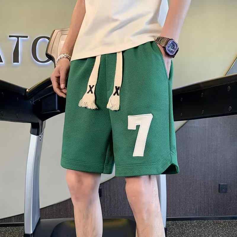 ・カテゴリ: 運動休闲裤・スタイル: 韓版・タイプ: ワイドレッグ・長さ: ショート・ウエスト: ミッドライズ・クロージャー: ドローストリング・厚み: 薄手・柄: 形状・シーン: カジュアル・レッグ: ストレート・ディテール: コントラス...