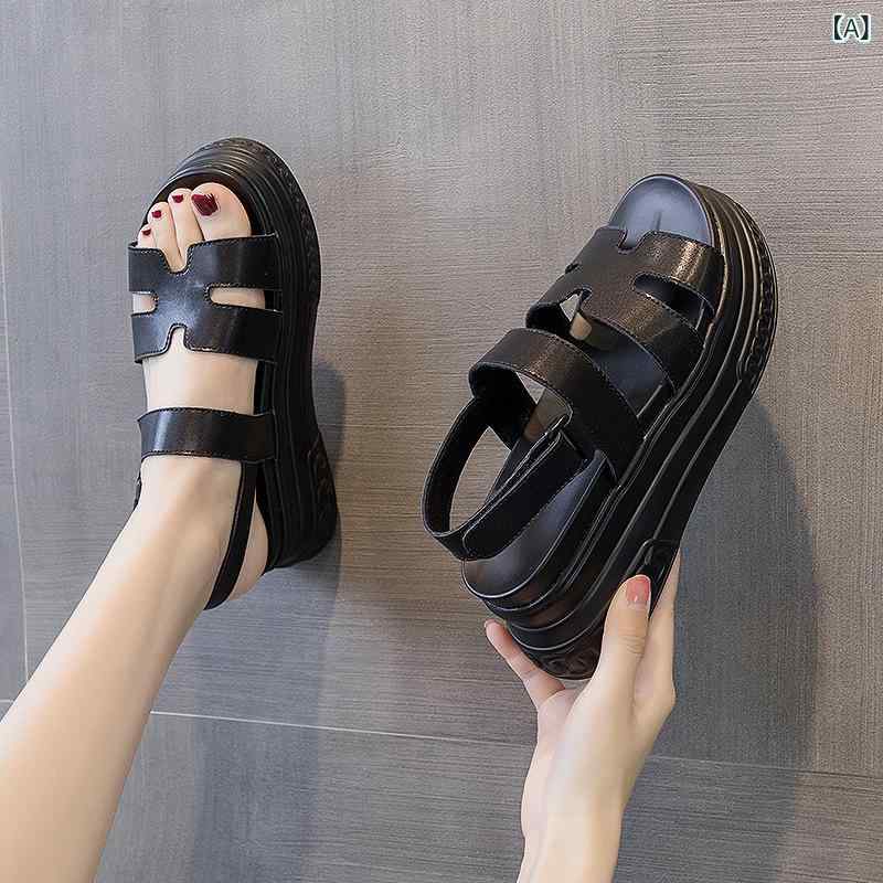 ・カラー展開: ブラック、ベージュ・サイズ展開: 33,34,35,36,37,38,39,40・カテゴリ: ローマサンダル・つま先形状: ラウンドトゥ・シューズタイプ: その他・履き方: マジックテープ・アッパー素材: 牛革（スエード除く...