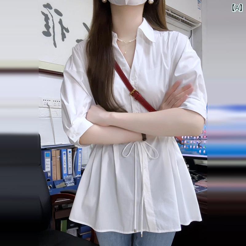・主な素材: 雪尼尔・素材成分: 氨纶30%以下・素材成分2: 其他30%-50%・柄: 無地・スタイル: ボタン・袖丈: 短袖・版型: ゆったり・衣長: 普通(50cm<衣長≤65cm)・ネックライン: ターンカラ・袖型: 標準・カ...