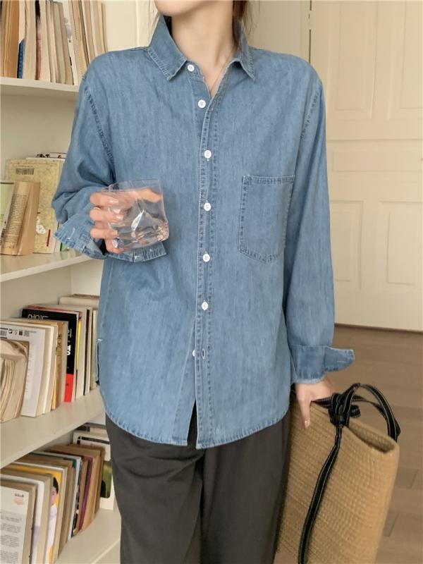 ・カテゴリ: シャツ・スタイル: カジュアル・主な素材: 綿30%以下、ポリエステル30%以下・袖丈: 長袖・版型: ルーズフィット・衣長: ミドル丈・ネックライン: スタンドカラー・袖型: シャツスリーブ・流行要素: ポケット・カラー展開...