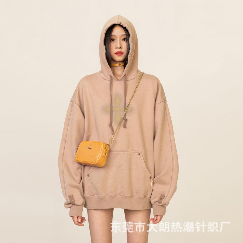 ・カテゴリ: ヘッドホルムス・スタイル: 少女風、清新甜美・柄: 十字花、印花・フィット: 宽松型・着丈: 普通款・袖丈: 長袖・袖型: 常规袖・ネックライン: 連帽、套头・厚さ: 中等・主な素材: 綿・主な素材含有量: 95%以上・カラー...