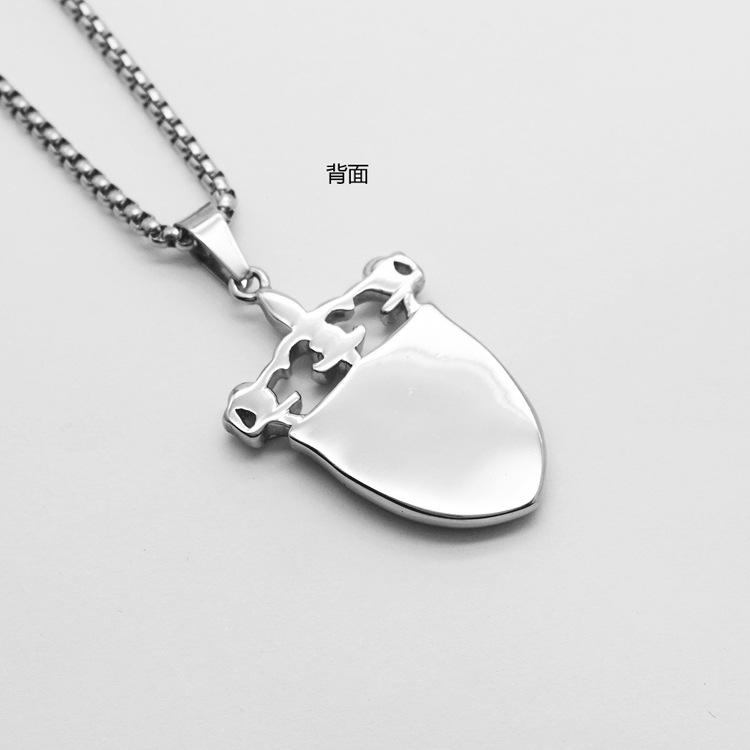 ・形状: 几何型・処理: 抹油・スタイル: 個性・カテゴリ: ネックレス・カラー展開: 無配链,配60cm円珠链,配60cm方パール链