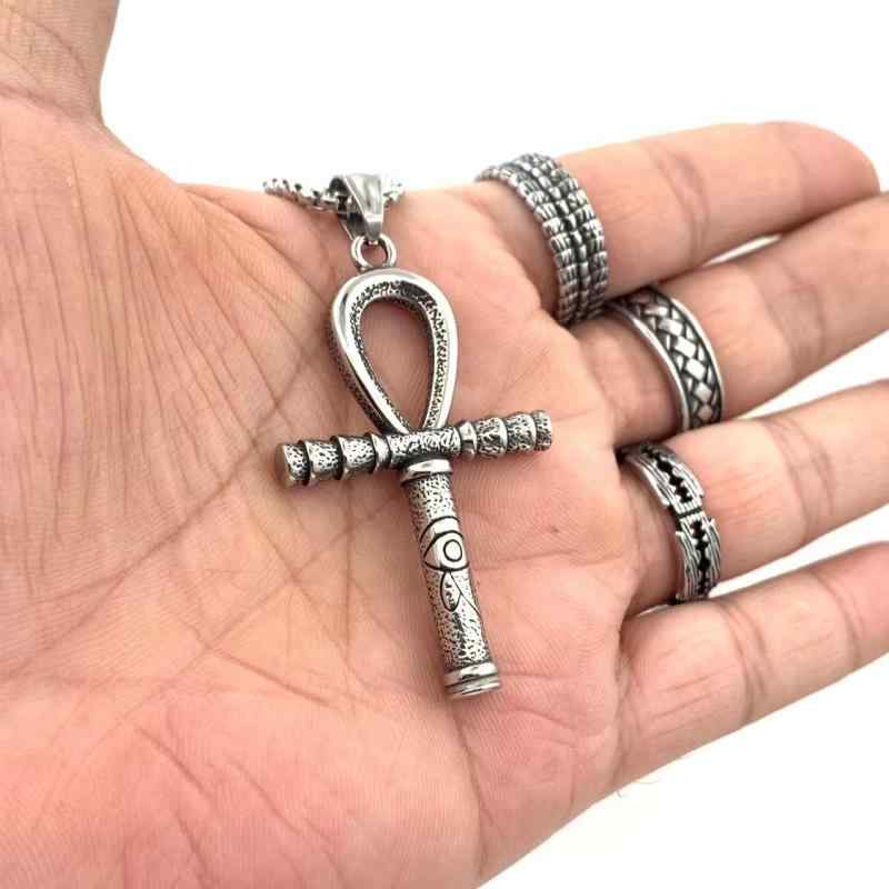 ・主な素材: チタンスチール・スタイル: 復古・スタイル分類: 文学復古・製品カテゴリ: ネックレス・流行要素: 十字型・カラー展開: ペンダント（チェーンなし、60cmチェーン付き、70cmチェーン付き）