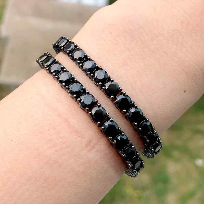 ・カテゴリ: 手飾・スタイル: 嘻哈、个性风潮・素材: 銅・形状: 幾何型・カラー展開: 黒金黒石17cm、黒金黒石19cm・対象: 男女通用