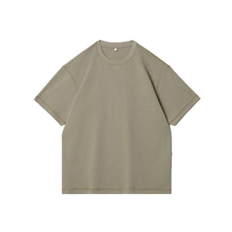 ・カテゴリ: 短袖Tシャツ・スタイル: 復古・柄: 純色・版型: ゆったり・主な素材: 精梳棉71%-80%・ネックライン: クルーネック・袖丈: 短袖・袖型: 落肩袖・カラー展開: 深灰、深杏、白花灰、白色、黒色、咖啡、灰緑・サイズ展開:...