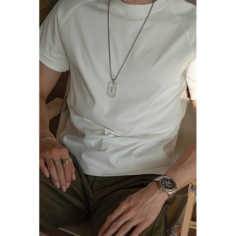 ・カテゴリ: Tシャツ・スタイル: アメリカンレトロ・主な素材: 綿81-90%・柄: 無地・版型: 合体・袖丈: 短袖・ネックライン: クルーネック・カラー展開: ブラック、ホワイト、ネイビー、カーキ、パープル・サイズ展開: M、L、XL...