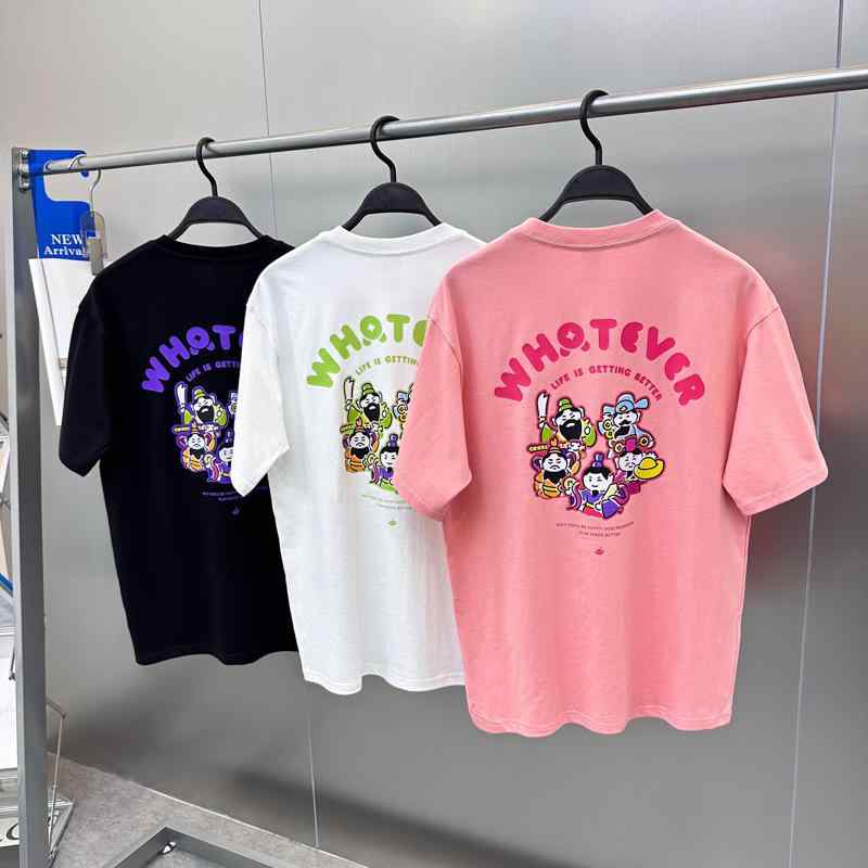 ・カテゴリ: Tシャツ・スタイル: 基本カジュアル・主な素材: 綿95%・柄: プリント・プリントテーマ: 卡通动漫・フィット: ゆったり・ネックライン: クルーネック・袖丈: 短袖・厚み: 加厚・カラー展開: ピンク、白、黒・サイズ展開:...