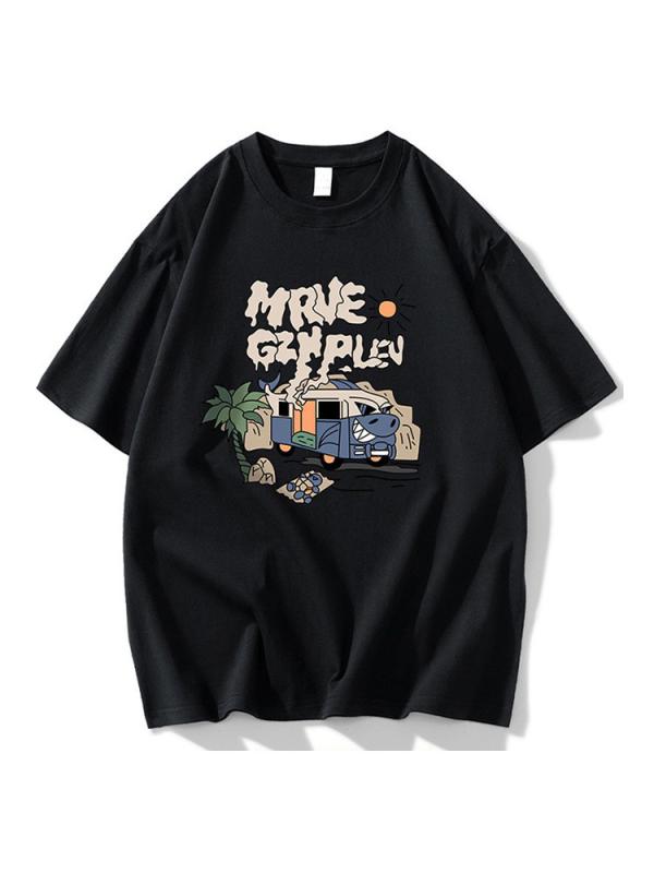 ・カテゴリ: Tシャツ・スタイル: 日系清新・柄: 卡通・版型: 宽松型・袖丈: 短袖・厚さ: 薄款・スタイル: 套头・ネックライン: 圆领・主な素材: 棉・素材含有率: 96%以上・プリントテーマ: 创意趣味・袖型: 常规・素材機能: 防...