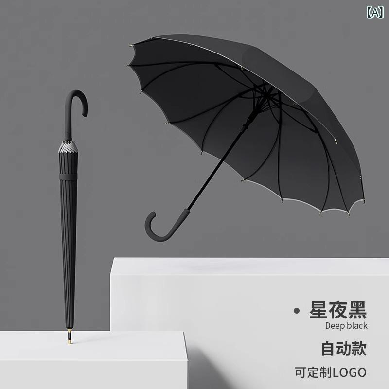 ・スタイル: 簡約・傘布素材: 衝撃布・傘骨素材: 繊維・傘柄素材: プラスチック・中棒素材: 鉄・スタイル: 長柄傘・傘骨数量: 16本・開閉方式: 半自動・収納方式: 手動・対象: 学生・形状: 直杆傘・カラー展開: ブラック、ベージュ...
