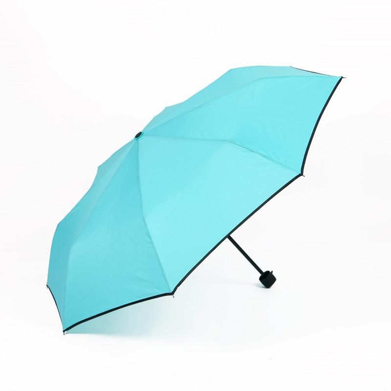 ・カテゴリ: 晴雨傘・スタイル: 日式・柄: 三折傘・主な素材: 碰击布・密度: 190T・骨材質: 鋼・中棒材質: 鋼・柄材質: ゴム・骨数: 8本・開閉方式: 手動・カラー展開: 粉色、黄色、赤色、紫色、黒色、コーヒー、果緑色、ワインレ...
