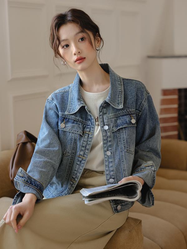 ・主な素材: 綿50-70%、ポリエステル30%以下・柄: 無地・スタイル: 復古風、快適カジュアル・商品カテゴリ: 外套・フィット感: ルーズフィット・厚み: 中厚・衣丈: ショート(40-50cm)・袖丈: 長袖・袖タイプ: スタンダー...