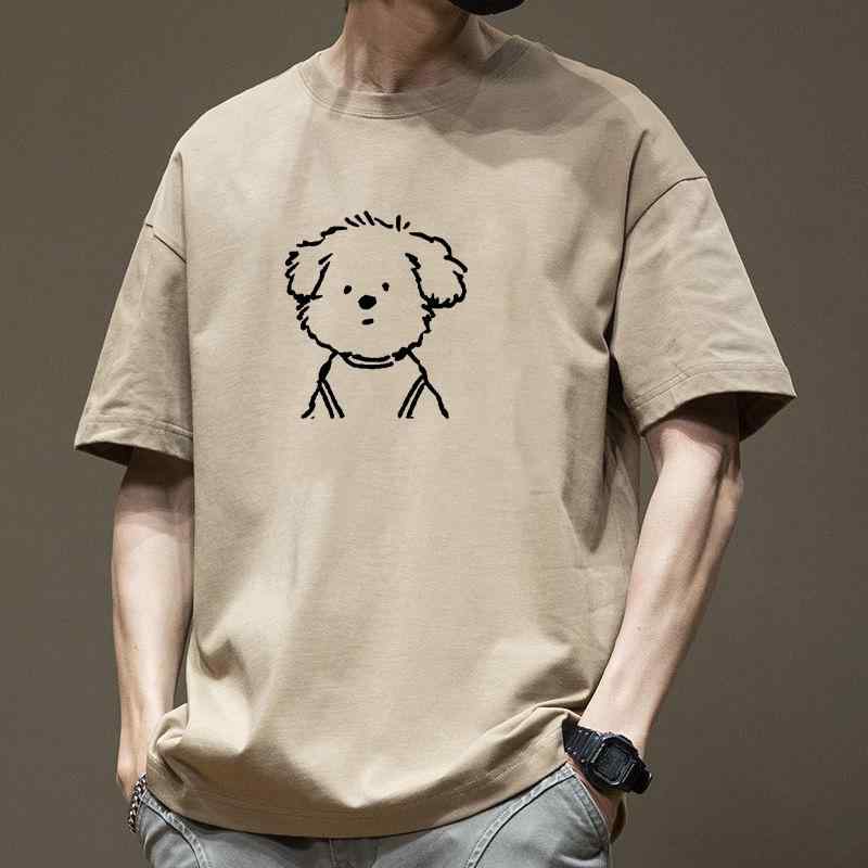 ・カテゴリ: Tシャツ・スタイル: 基礎・主な素材: 綿100%・柄: 卡通・版型: ワイド・ネックライン: クルーネック・袖丈: 短袖・袖型: 落肩袖・カラー展開: 白色、黒色、卡其色、43色、深灰色・サイズ展開: S、M、L、XL、2X...