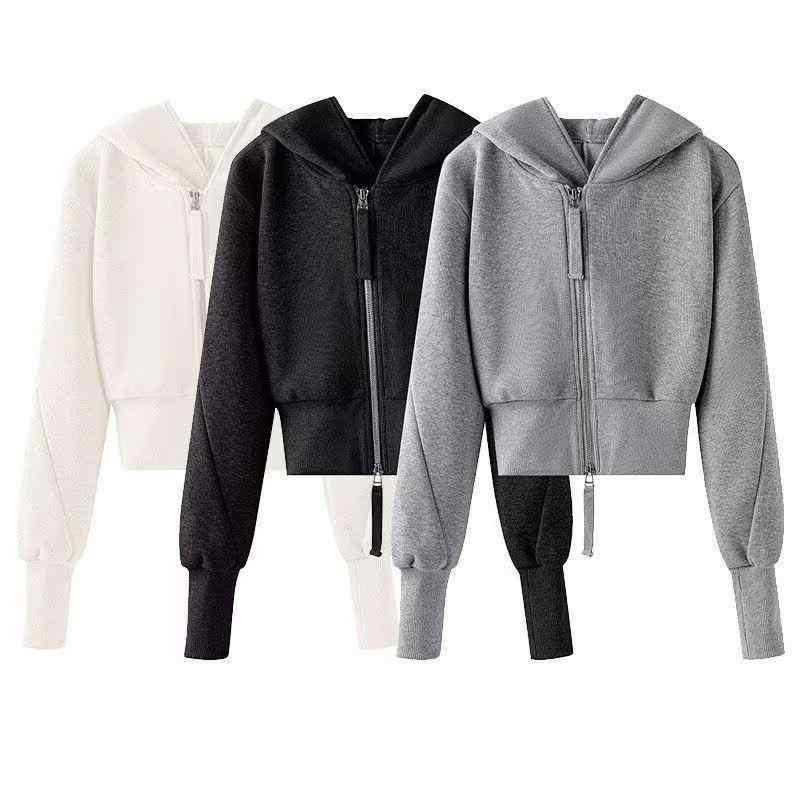 ・主な素材: 雪尼尔、氨纶30%以下 ・柄: 無地 ・フィット感: スタンダード ・セット内容: 単品 ・厚み: 中厚 ・袖丈: ノースリーブ ・袖型: スタンダード ・ネックライン: フード ・ドアタイプ: ジップ ・カラー展開: グレー...